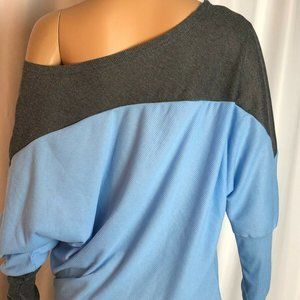 Unbranded | Sweaters | Blue And Grey Sweater Size M E | Poshmark